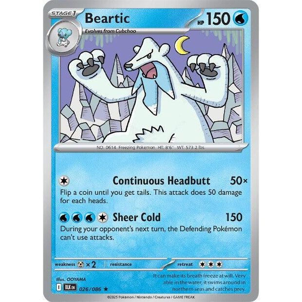 Beartic [BLK - 026/086] — Premium Sports Cards