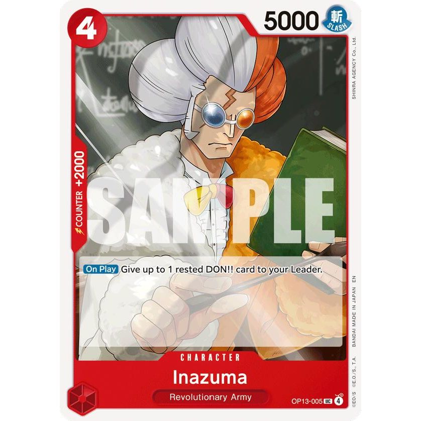Inazuma OP13-005 UC Red Revolutionary Army Card | TCG — Premium Sports ...
